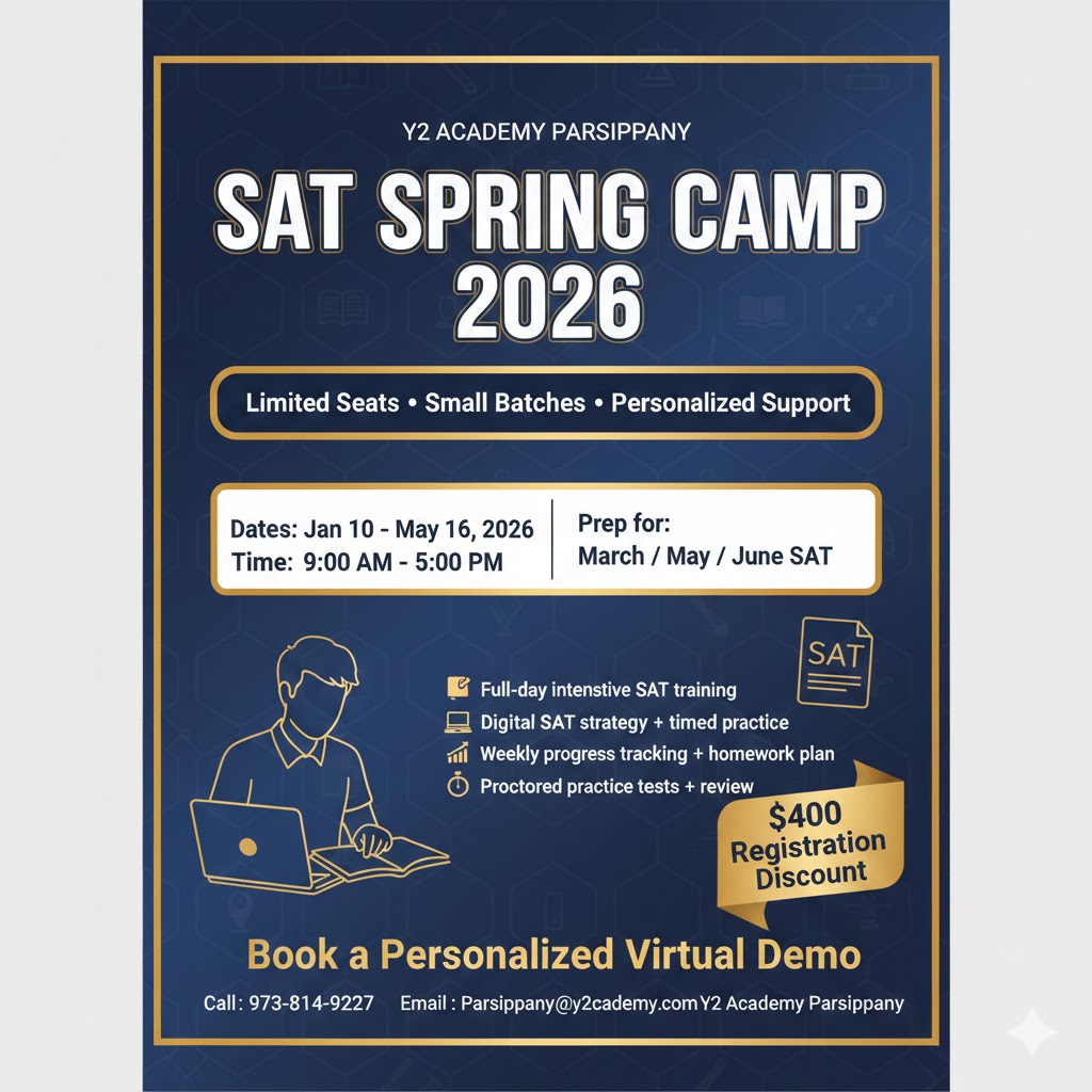 SAT Prep Courses - Y2 Academy Parsippany